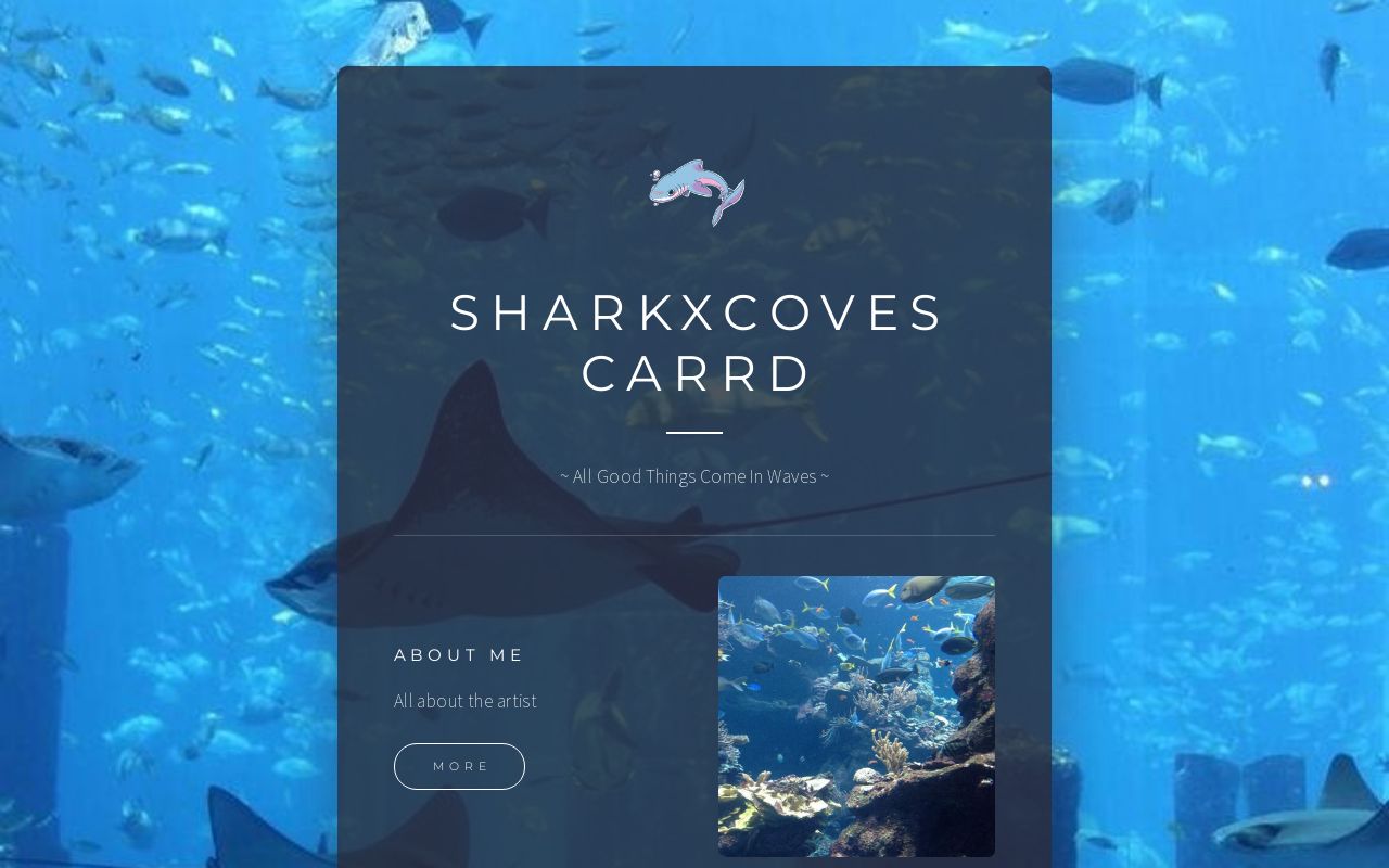 Sharkxcove's Carrd